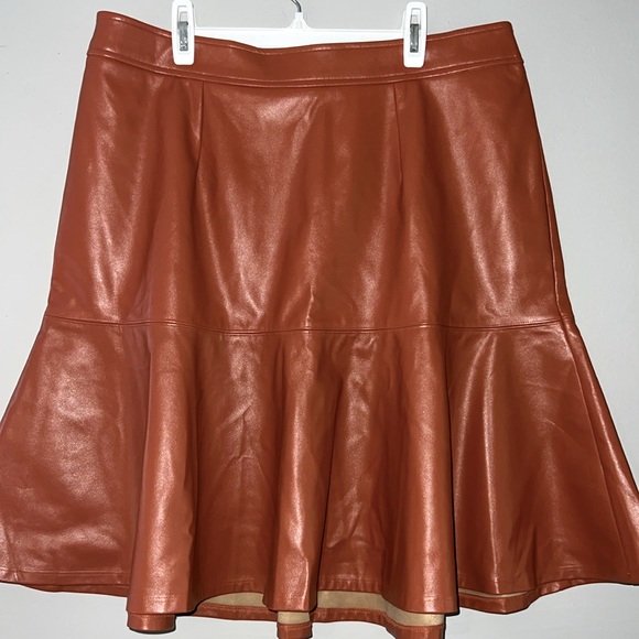 VENUS | Skirts | Venus Pleated Faux Leather Skirt 4 | Poshmark